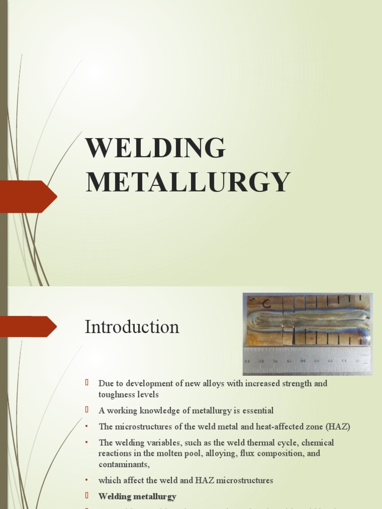Welding Metallurgy I | PDF