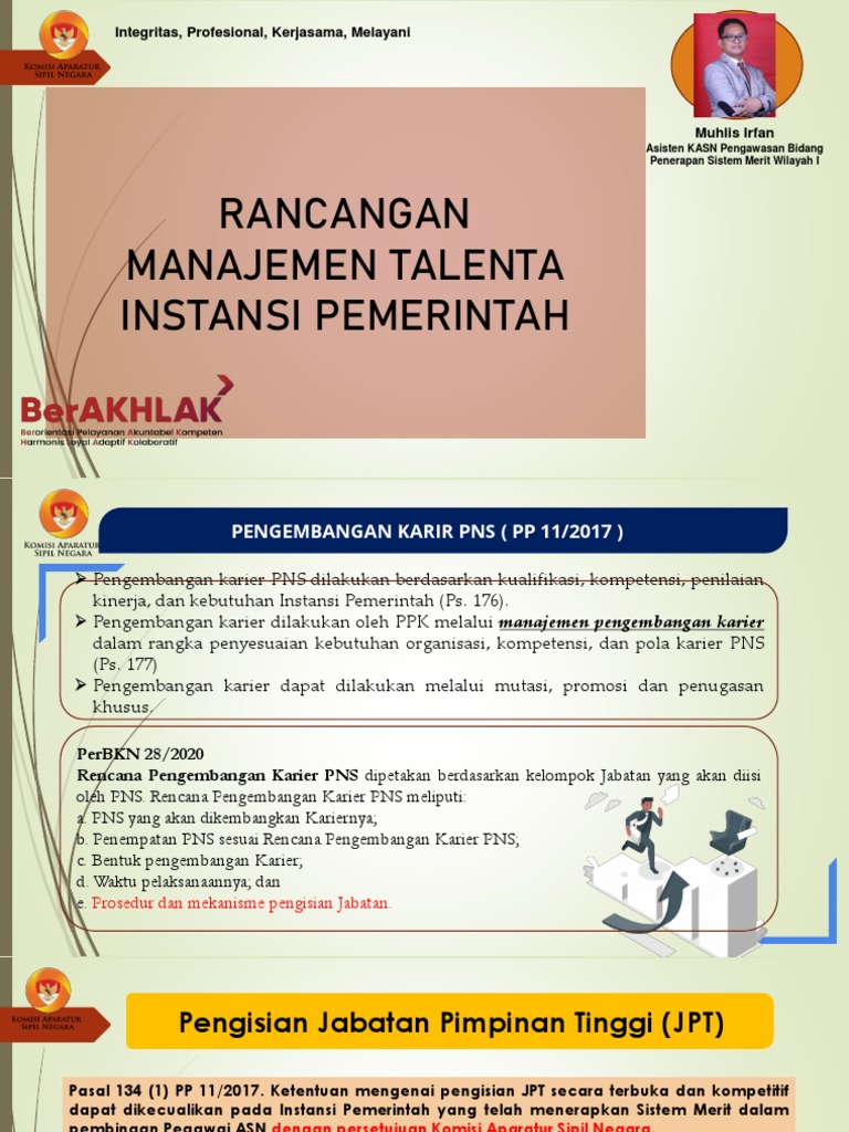 RANCANGAN MANAJEMEN TALENTA INSTANSI (Sample - Irfan Muhlis) | PDF