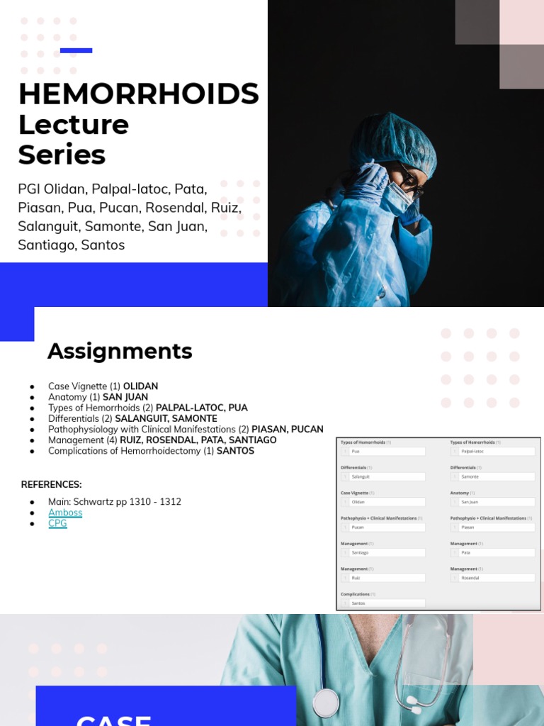 Lecture Series - Hemorrhoids | PDF