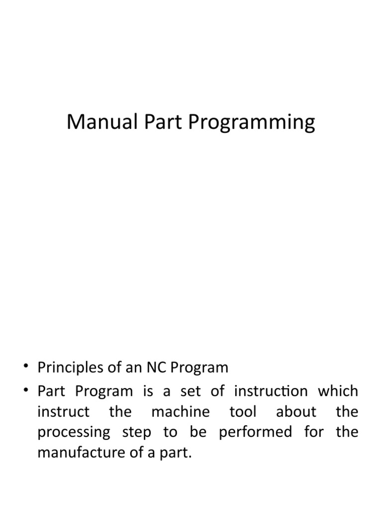 CHAPTER 8manual Part Programming | Download Free PDF | Drilling | Numerical Control