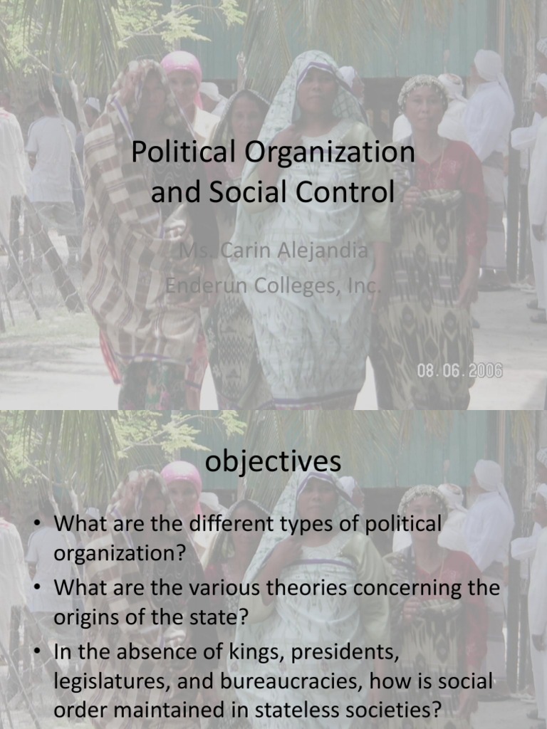 Types of Political Organizations Explained | PDF | Tribe | Society