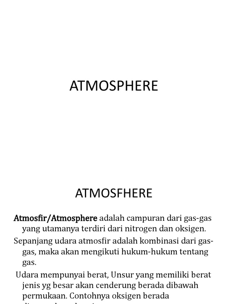 Atmosphere | PDF