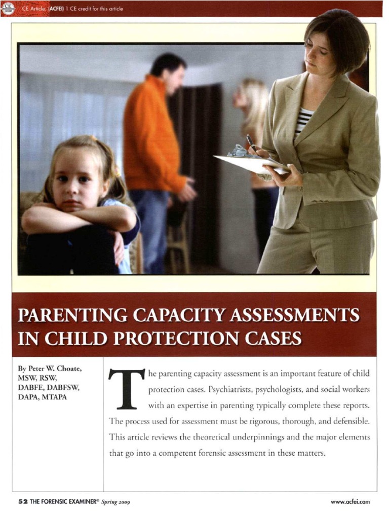 Parenting Capacity Assessments in Child | PDF