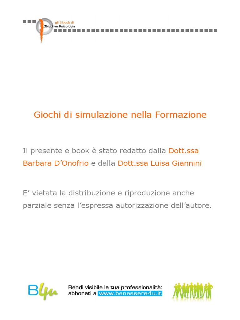 Giochi Di Simulazione Nella Formazione | PDF