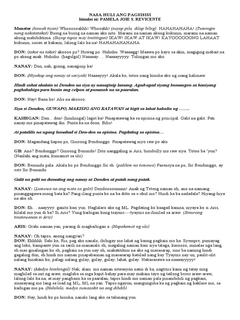 Nasa Huli Ang Pagsisisi | PDF
