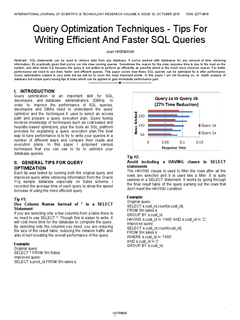 SQL Opt 1668669156631 | PDF | Databases | Information Retrieval