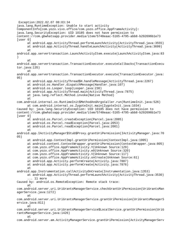 Yozo Log | Download Free PDF | Android (Operating System) | System Software