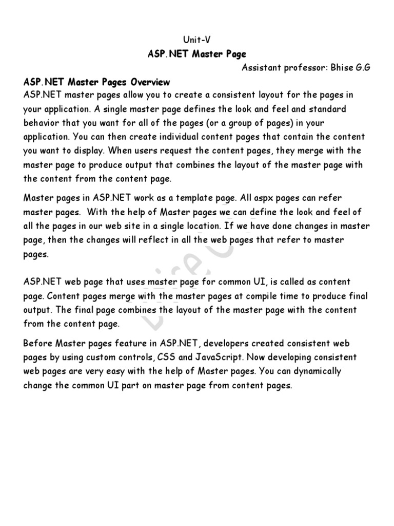 Unit V Pdf