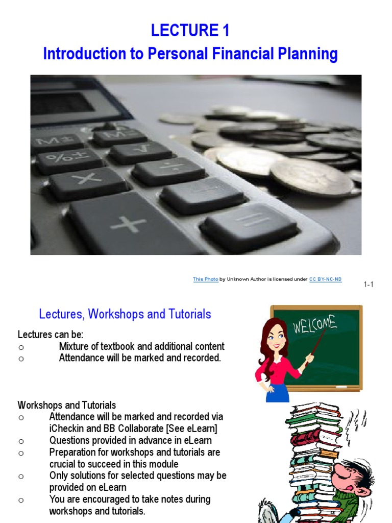 Lecture 1 - Introduction To Financial Planning | PDF | Wealth | Net Worth