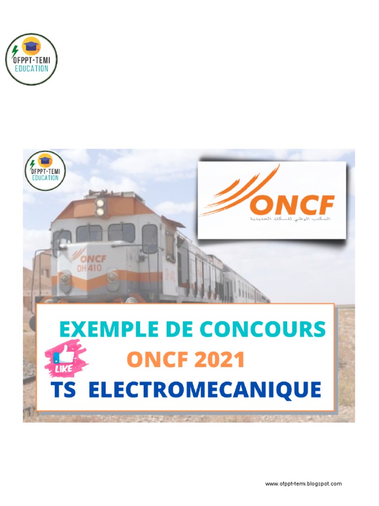 Exemple Concours Oncf Juin 2021 | PDF