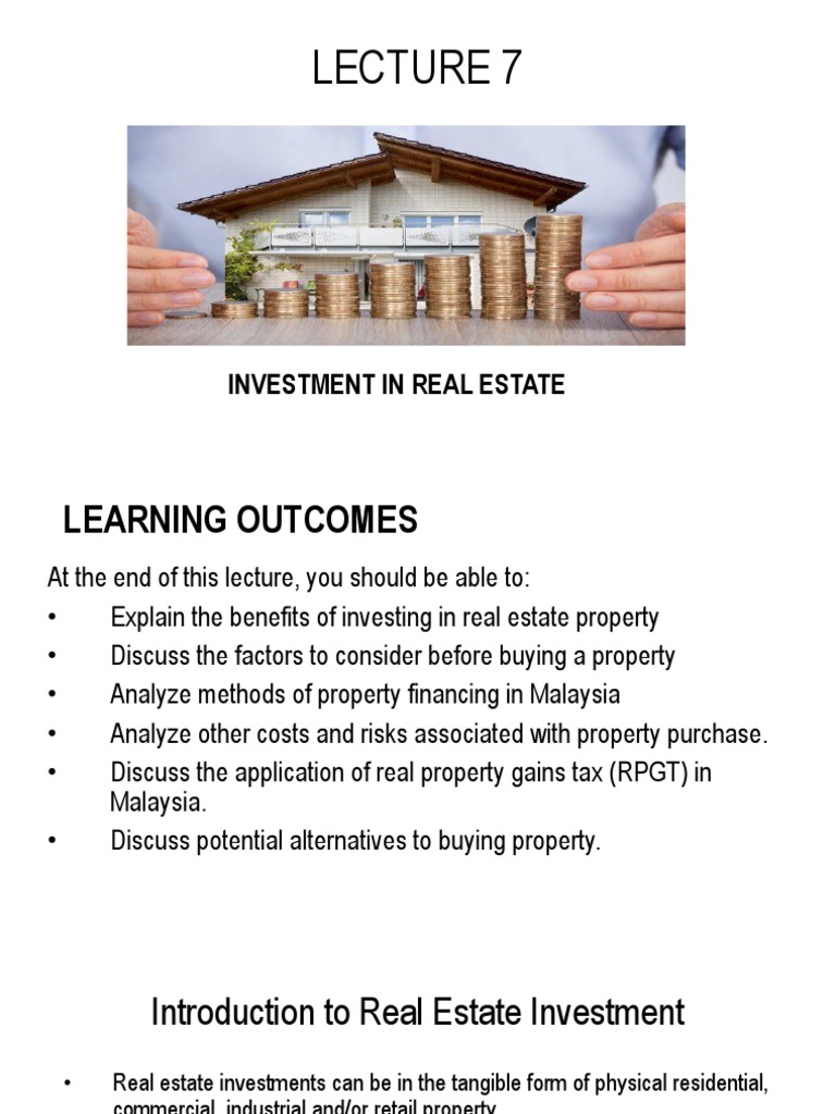 Real Estate Investment in Malaysia Guide | PDF