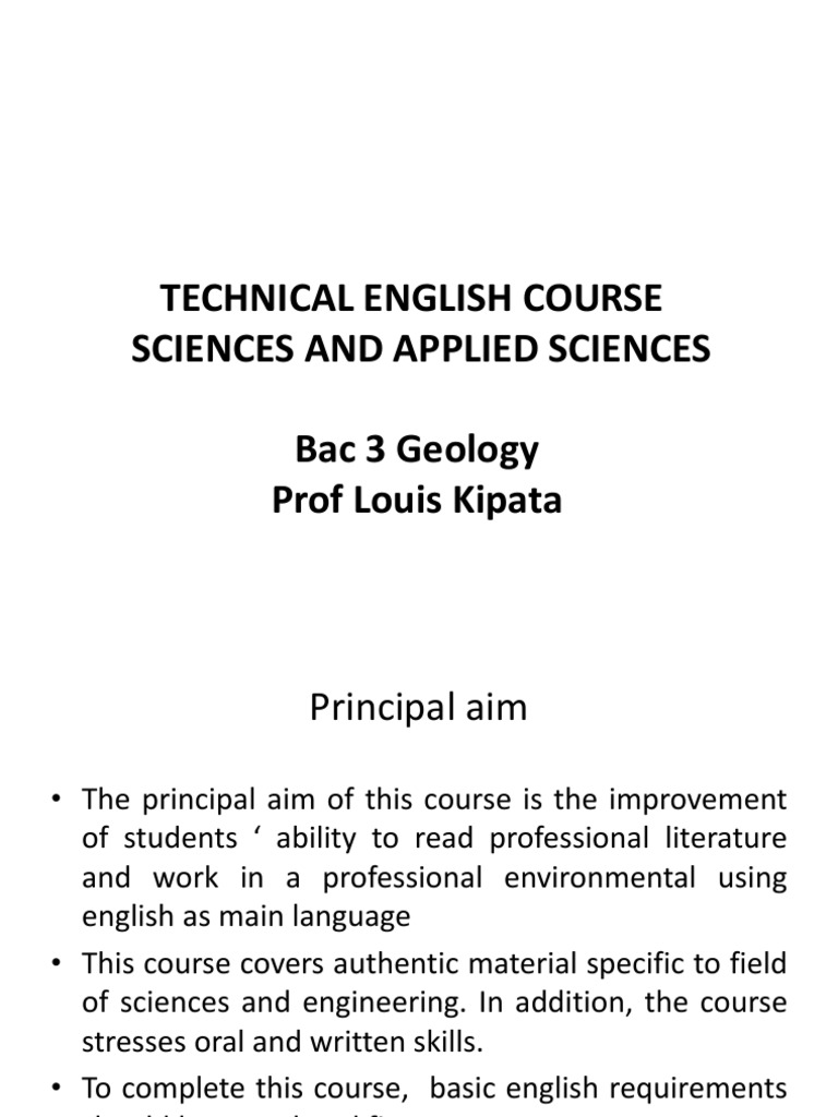 Technical English 1 | Download Free PDF | Rock (Geology) | Minerals