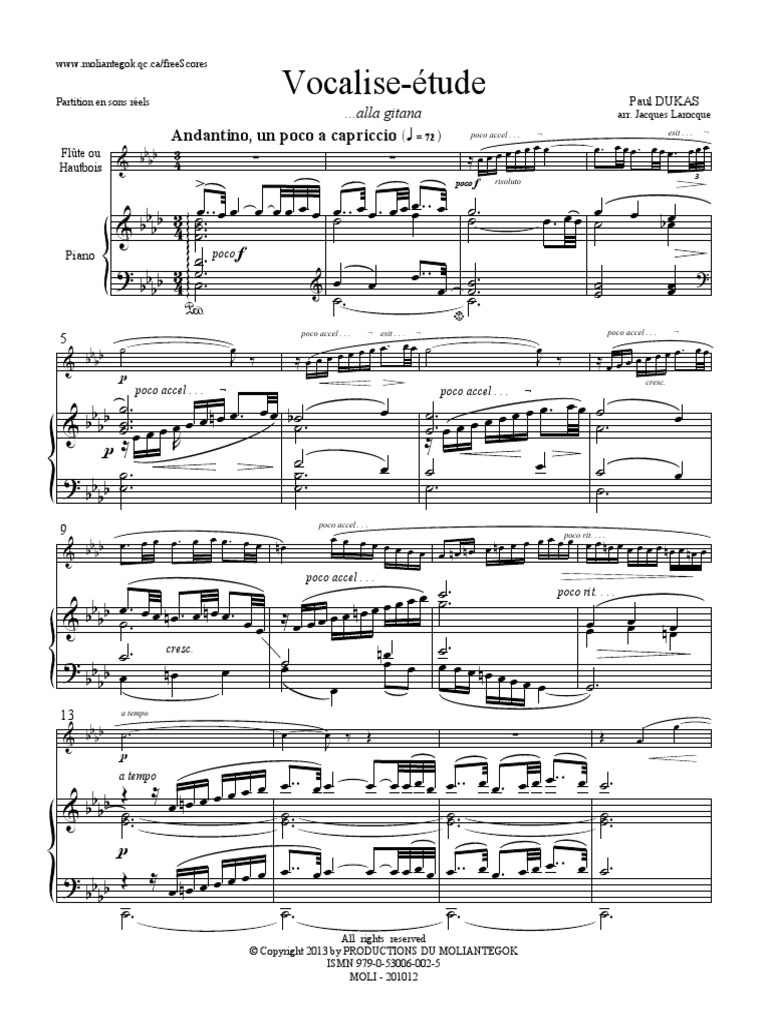 Dukas Alla Gitana | PDF | Musicologie | Compositions musicales