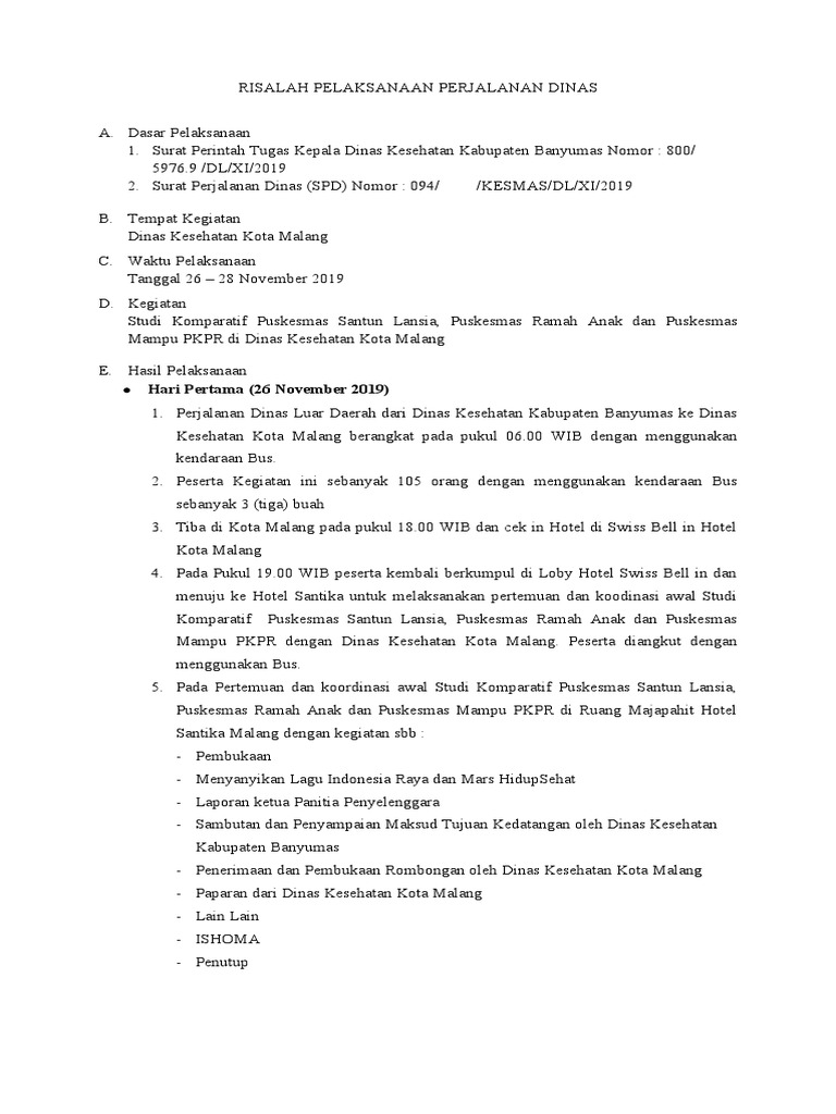 Risalah Malang 2019 | PDF