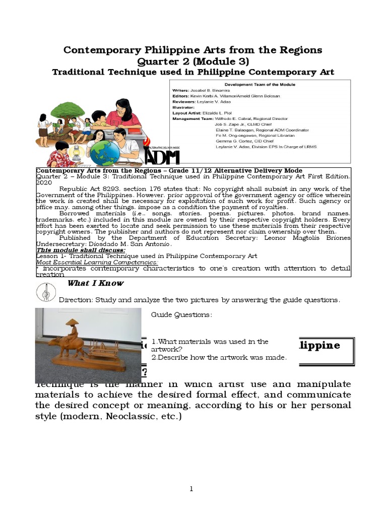 Cpar Q2 Mod-3 | PDF | Weaving | Textiles