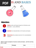 Acids and Bases (Summary) | PDF | Acid | Ph