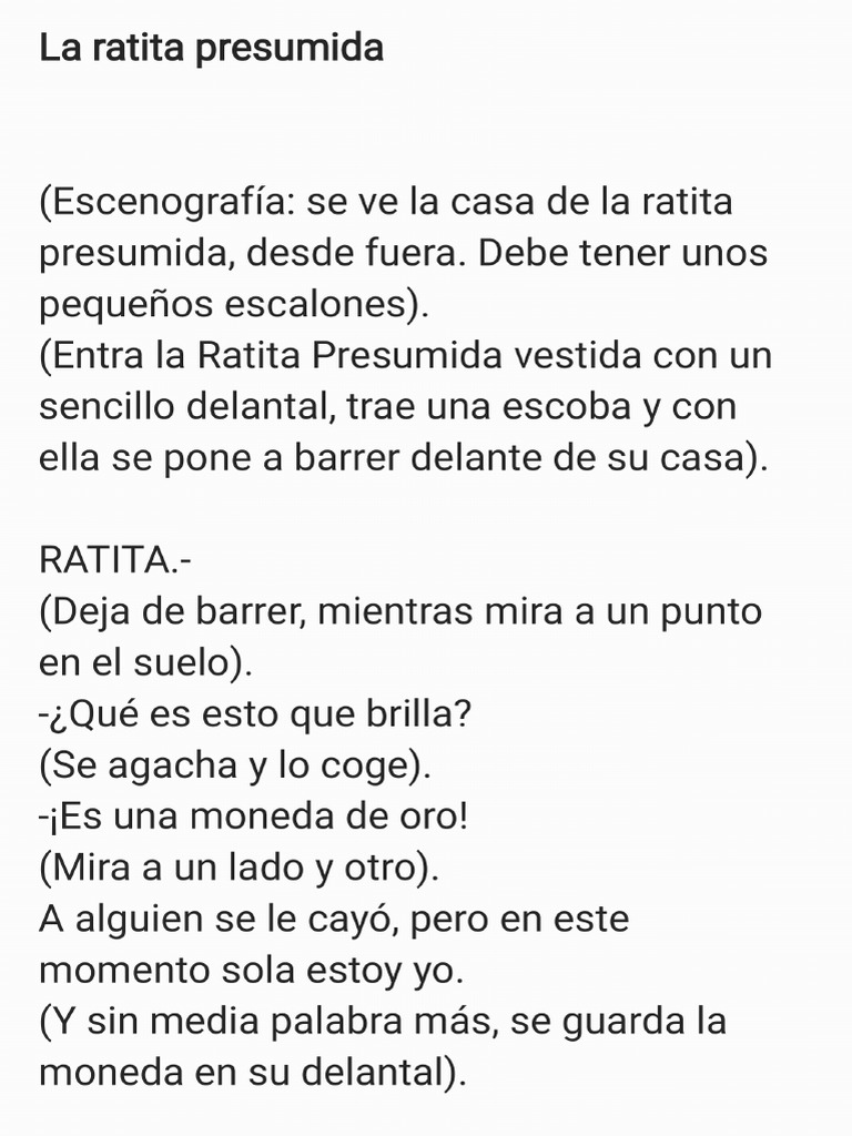 La Ratita Presumida | PDF