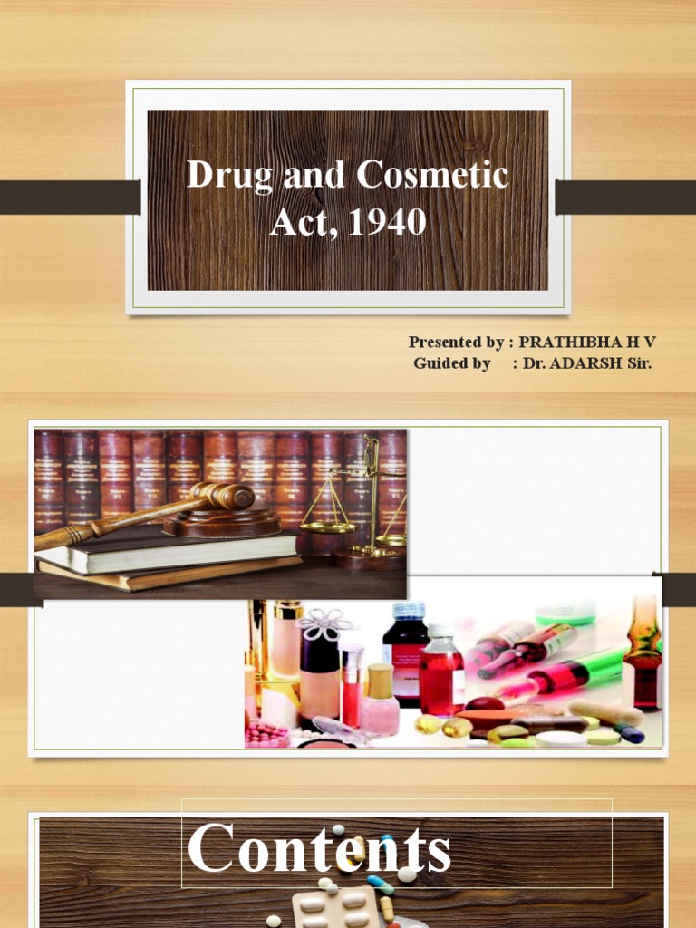 Drug and Cosmetic Act-51 | PDF