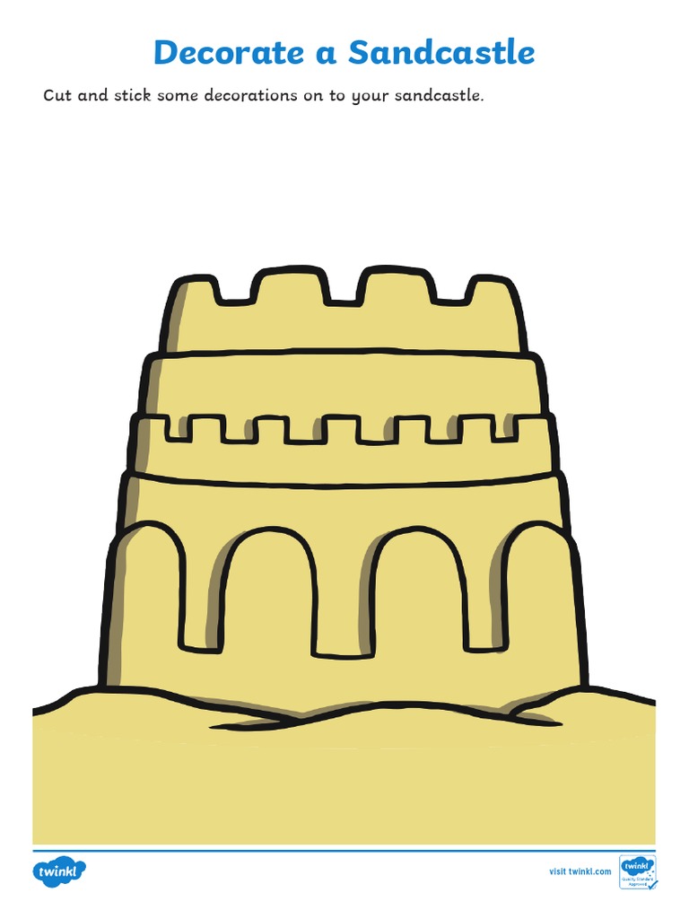 Sandcastle Cutting Skills Activity | PDF