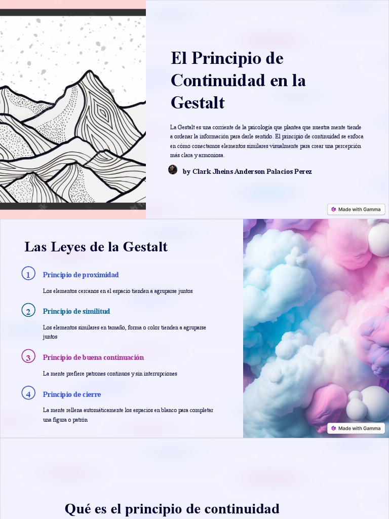 El Principio de Continuidad en La Gestalt | PDF