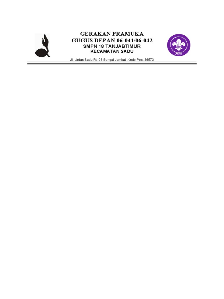 Cop Surat Pramuka | PDF