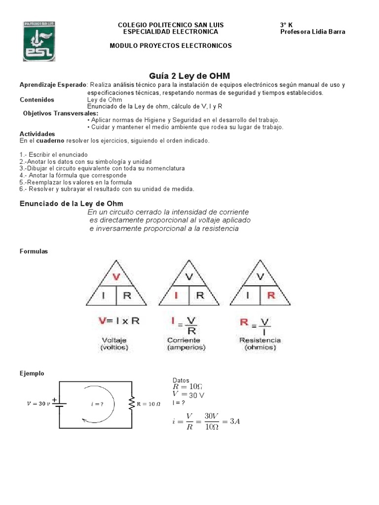 Proyectos-Electrónicos-3°-Guia-2 nAC | PDF