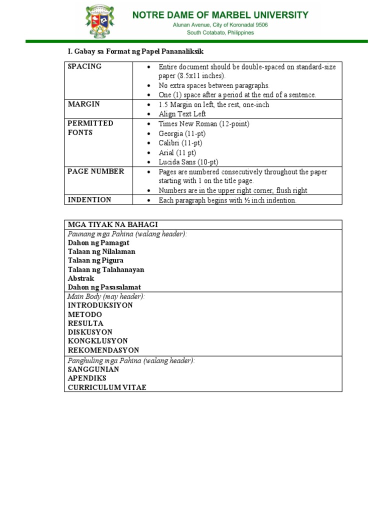 Gabay APA Format Final | PDF