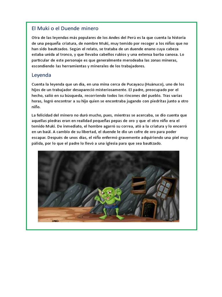 El Muki o El Duende Minero | PDF