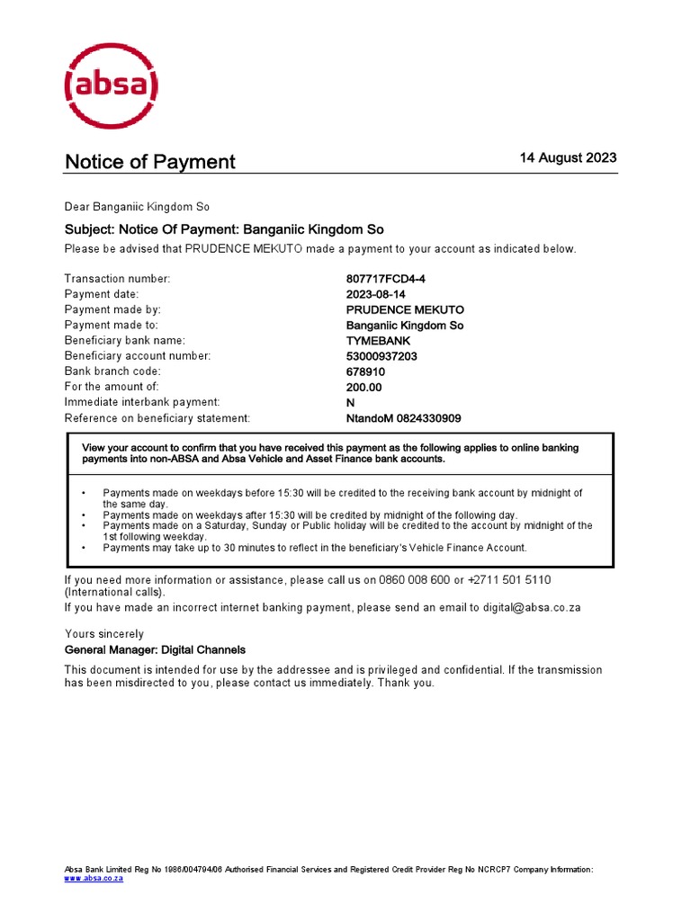 Absa | PDF | Finance & Money Management