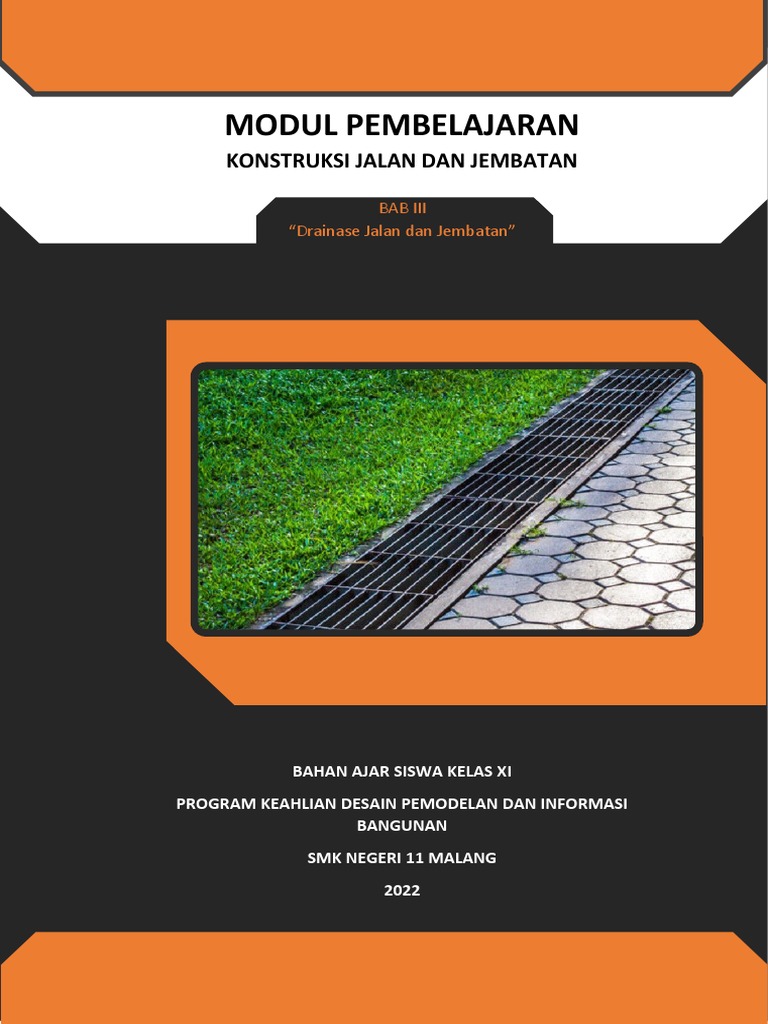 Modul KJJ - Drainase Jalan Dan Jembatan - M2 | PDF | Teknologi & Rekayasa