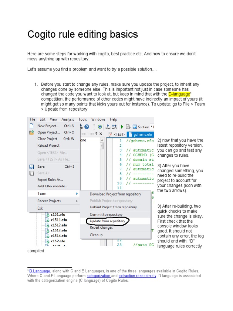 Cogito rule editing basics | PDF