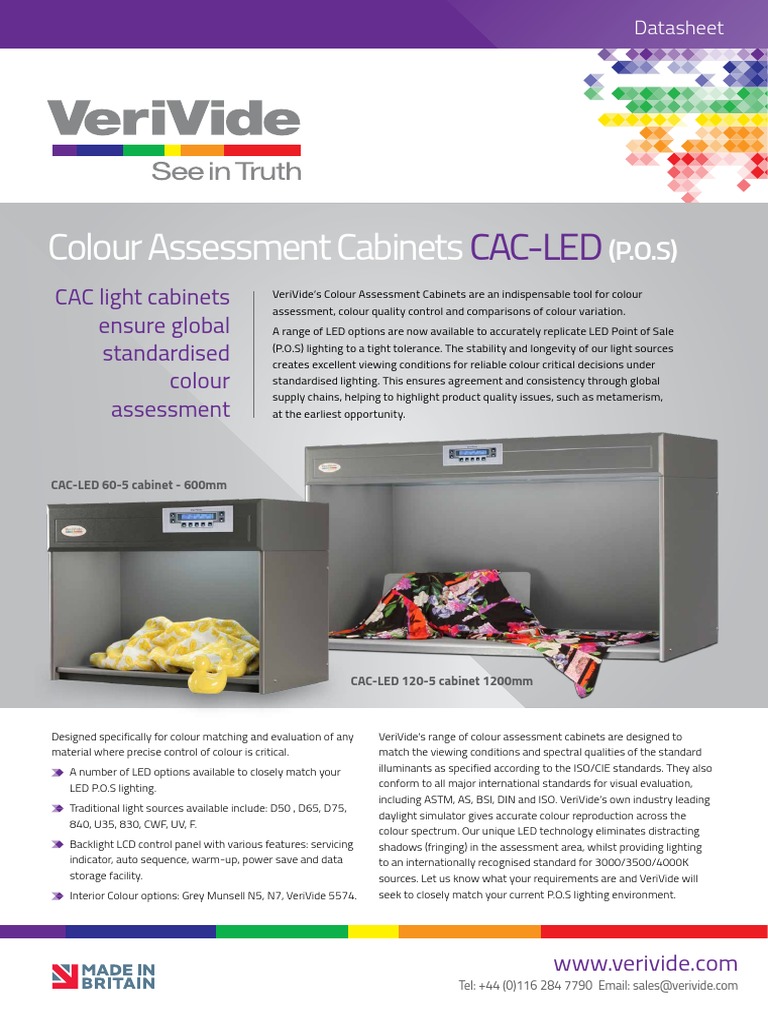 VeriVide_CAC_LED_Datasheet_2019 | PDF | Fluorescent Lamp | Lighting