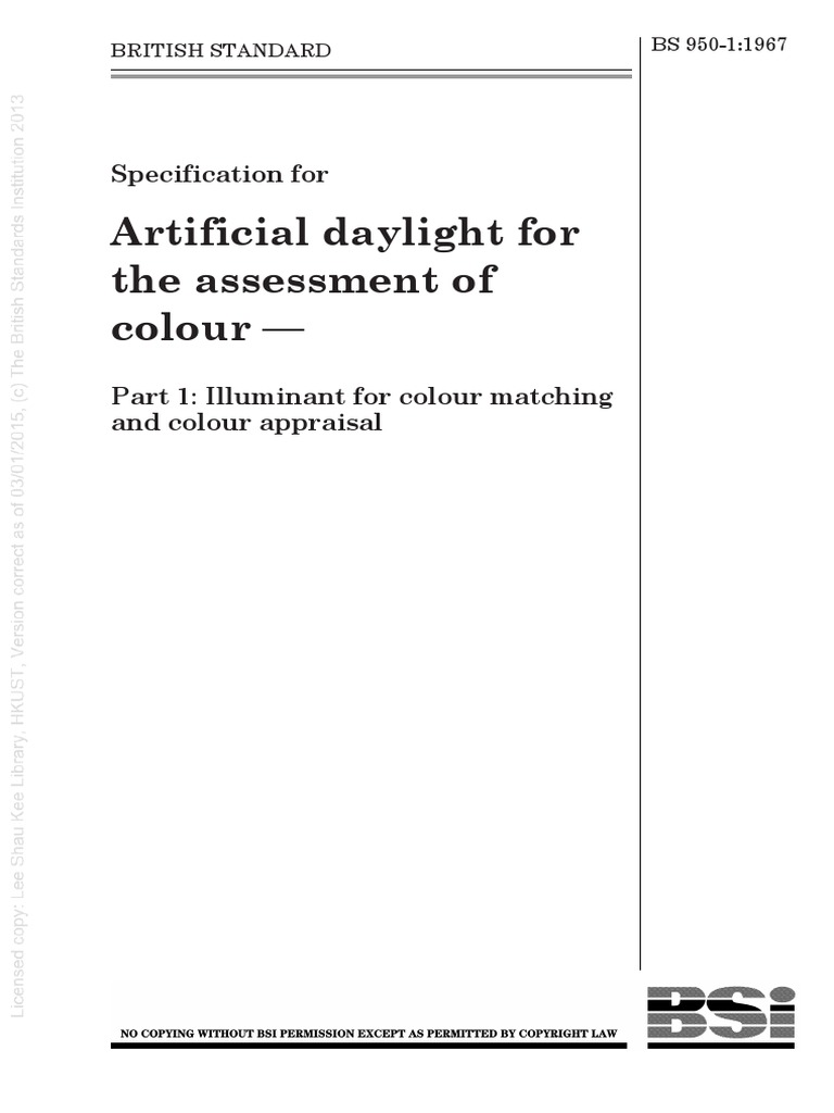 BS 00950 1 1967 1999 | PDF