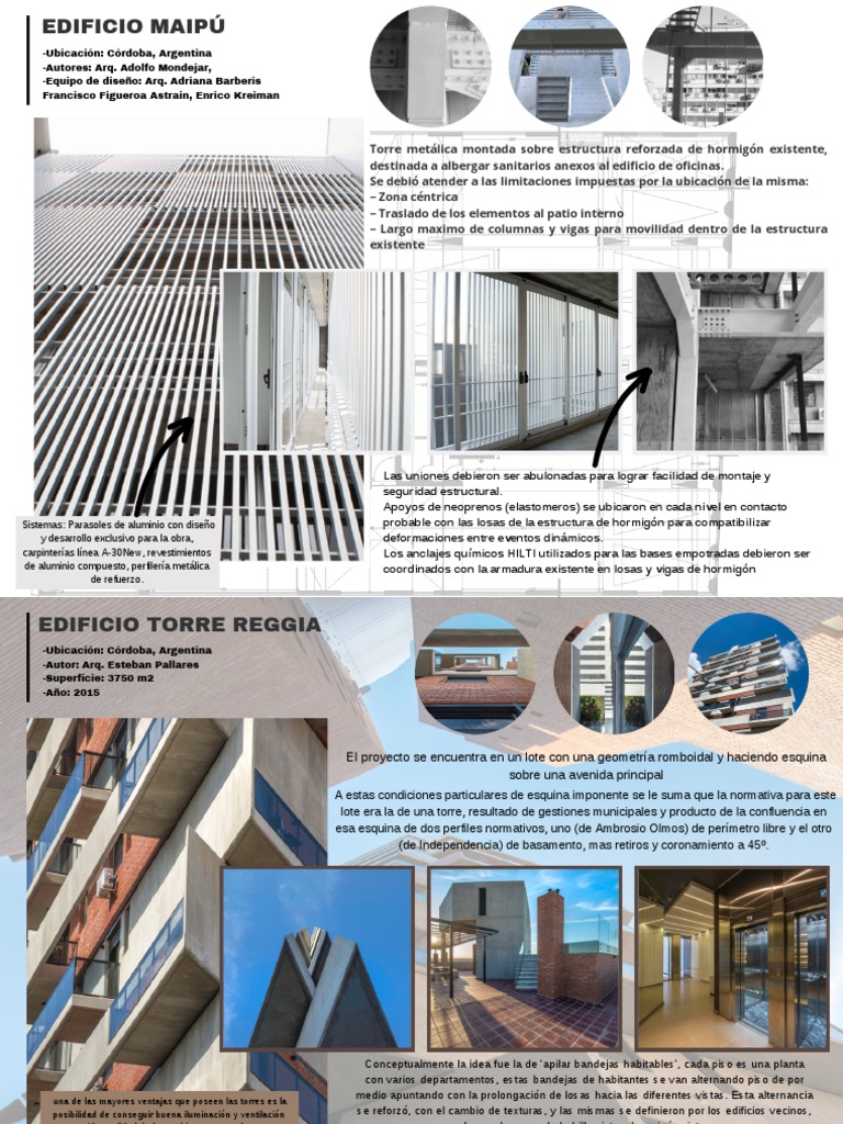 EDIFICIO MAIPÚ y TORRE REGGIA PDF | PDF | Hormigón