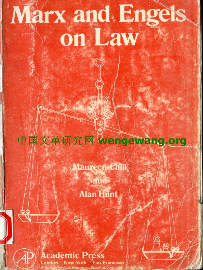 (Law, State, and Society Series) Karl Marx - Marx and Engels On Law ...