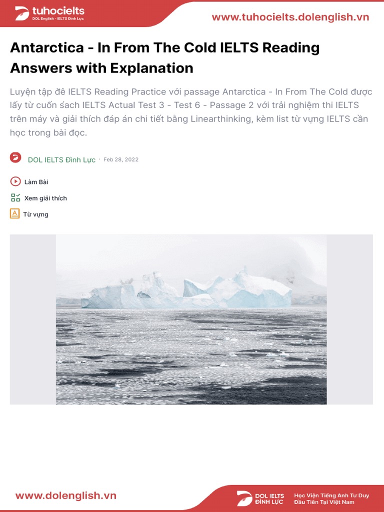 Antarctica - in From The Cold | PDF