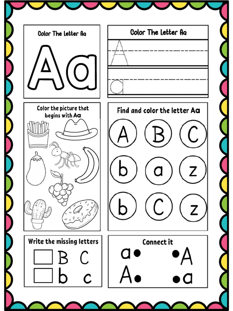 Alphabet Activity Worksheets A-Z | PDF