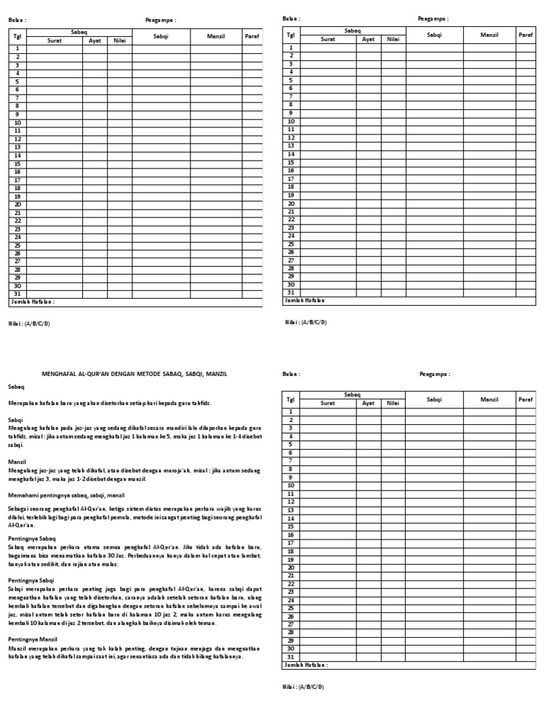 Buku Mutaba'Ah 2023 - 2024 | PDF