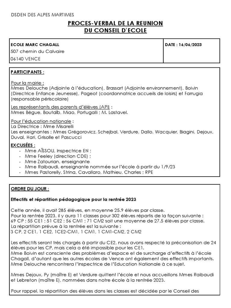 Chagall PV CE T3 2022-2023 | PDF