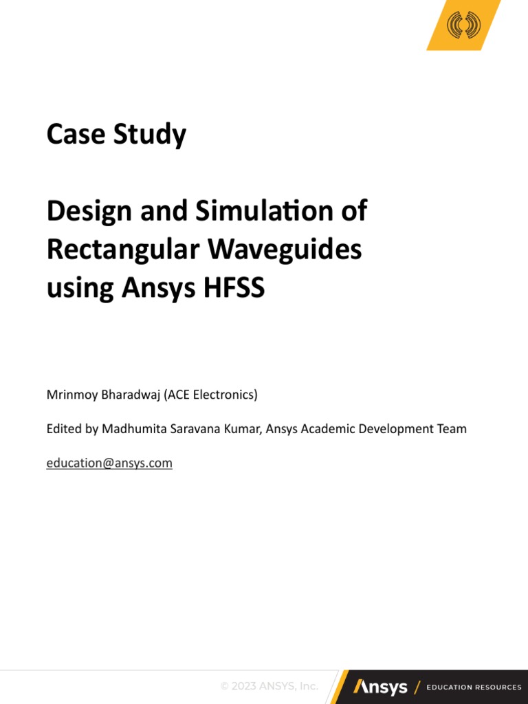 Case Study Rectangular Waveguides Casrwghfen23 | PDF