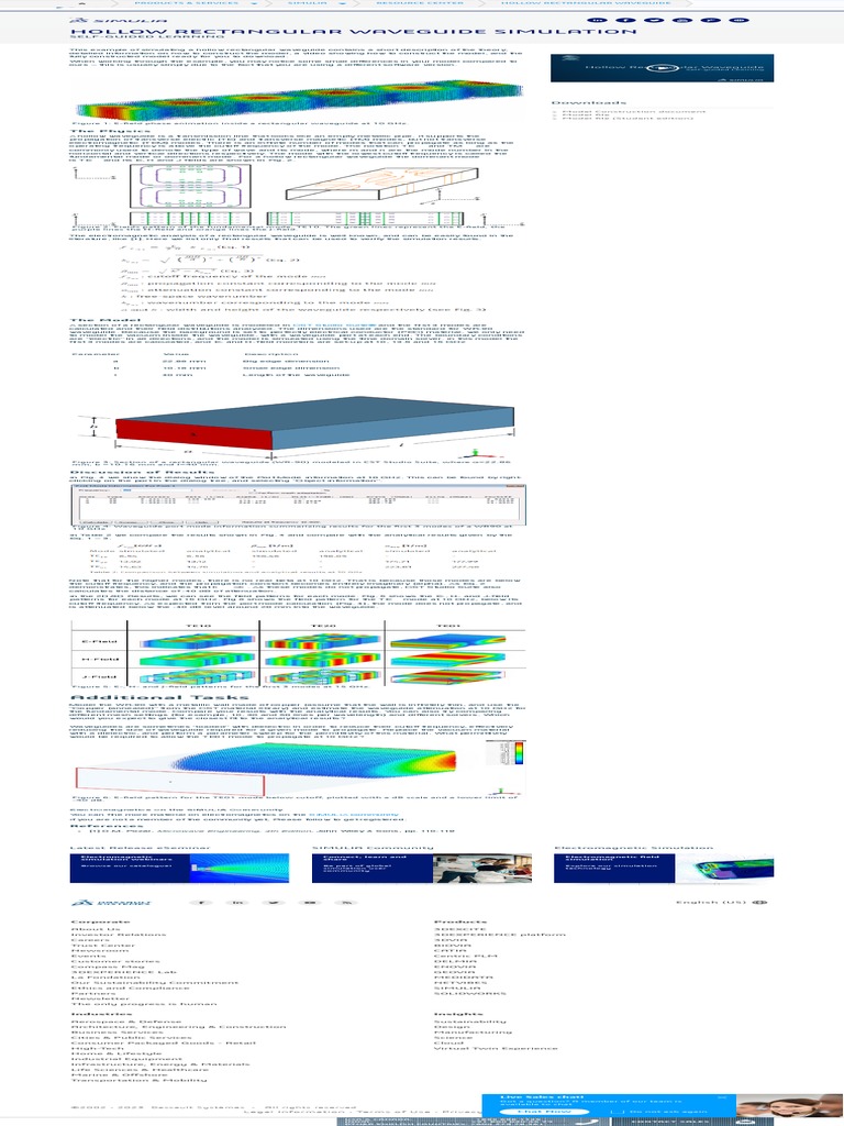 Hollow Rectangular Waveguide | PDF