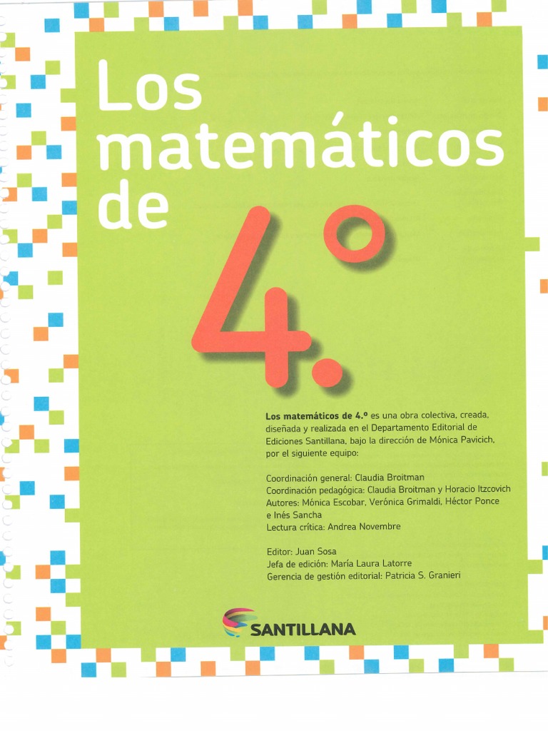 Los Matemáticos de 4to | PDF