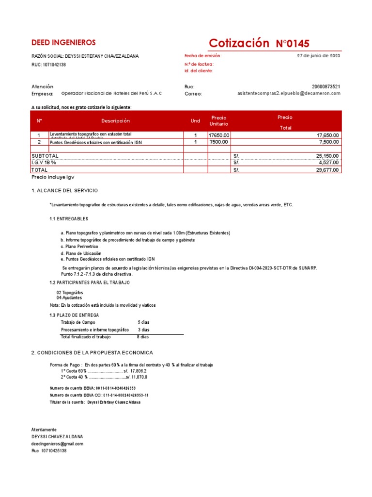 Formato de Cotizar | PDF