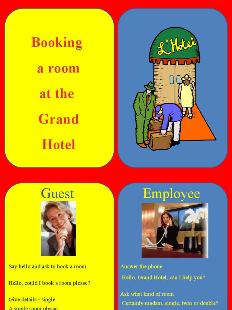 Hotel Booking On The Phone Fun Activities Games 19169 | PDF