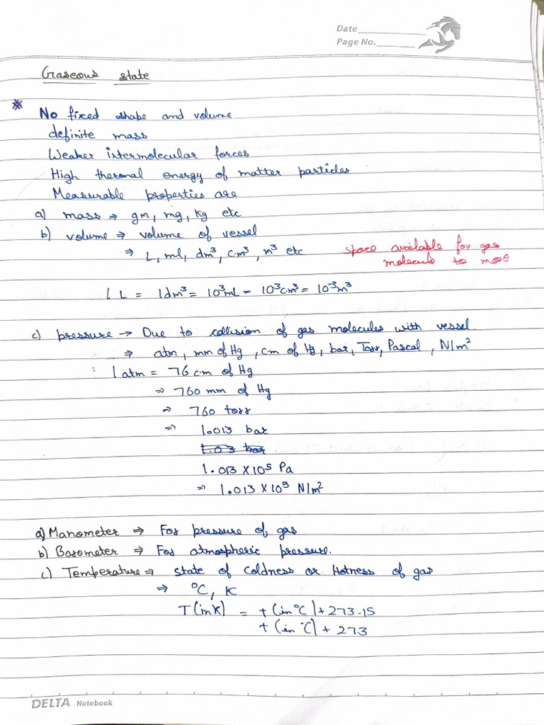 States of Matter Notes | PDF