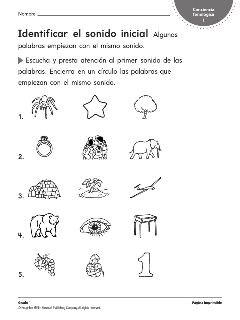 Sonido Inicial | PDF