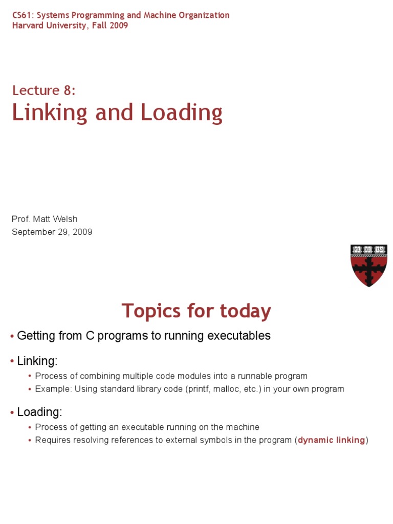 Lectures-Linkload CSS2 | PDF | Library (Computing) | Computer Libraries