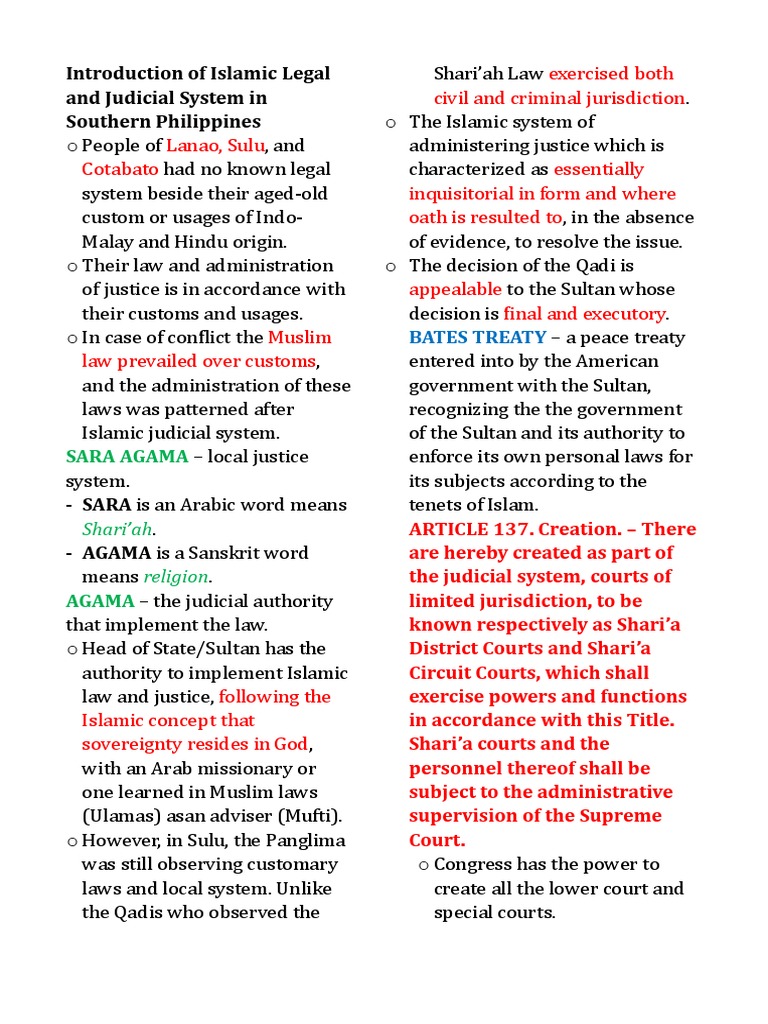 Notes On Shariah Law IV Paladins | PDF