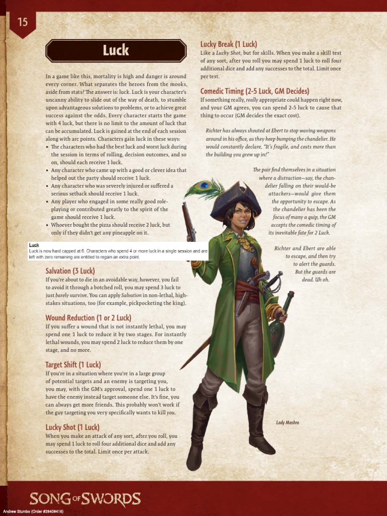 Song of Swords Luck+Grit Rules | PDF | Luck