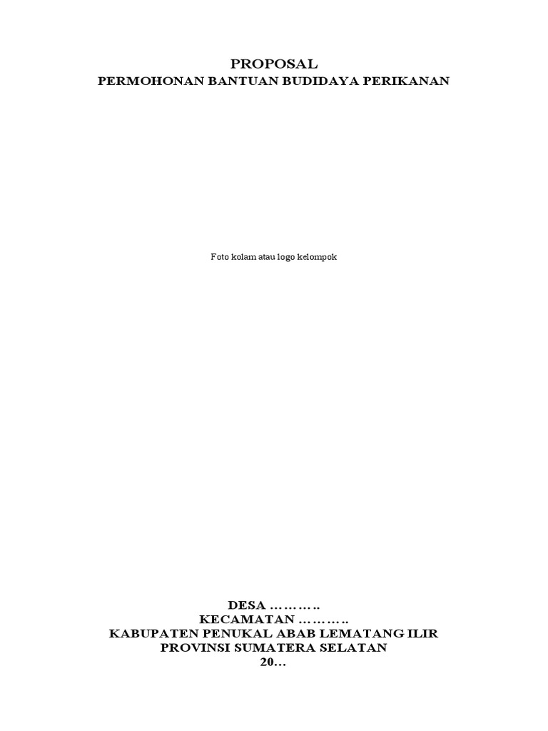 Contoh Proposal | PDF